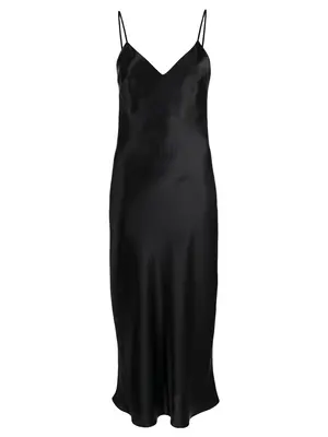 GILDA & PEARL Sophie Midi-slip Dress - Black