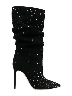 Paris Texas Holly 110mm Stiletto Boots - Black