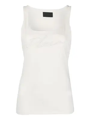 PHILIPP PLEIN Philipp Plein Logo-Embroidered Tank Top