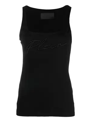 PHILIPP PLEIN Philipp Plein Logo-Embroidered Tank Top