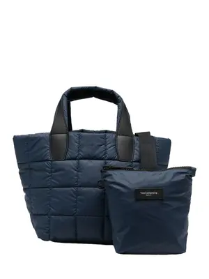 VEECOLLECTIVE Quilted Tote Bag - Blue