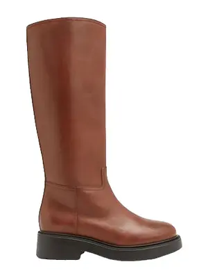 LEONARDO PRINCIPI Calfskin Boots - Brown