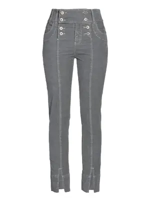 ELISA CAVALETTI BY DANIELA DALLAVALLE Skinny Corduroy Pants Grey