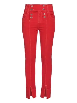 ELISA CAVALETTI BY DANIELA DALLAVALLE Skinny Corduroy Pants Red