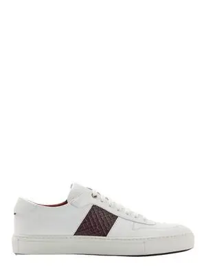 BOSS Leather Monogram Sneakers - White