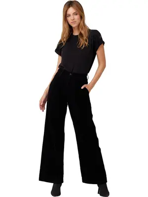 SIWY Lorna Wide Leg Pants - Black