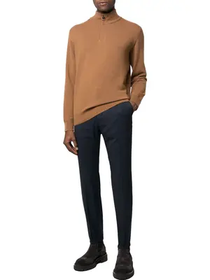 Zegna High-neck Cashmere Jumper - Brown