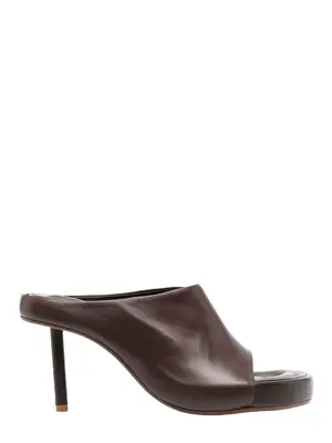 Jacquemus 85mm Leather Sandals - Brown