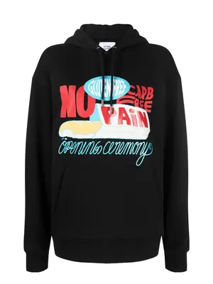 Opening Ceremony Graphic-print Hoodie - Black