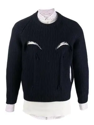 MAISON MARGIELA Layered Jumper - Blue
