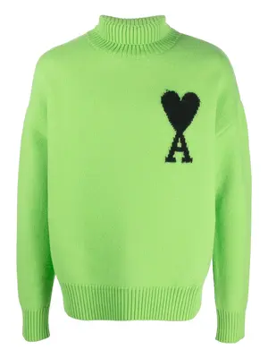 Ami De Coeur Roll-neck Jumper - Green
