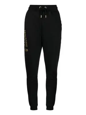 Alpha Industries Logo-print Drawstring Track Pants - Black