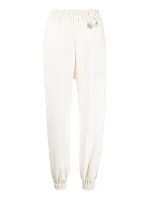 Philipp Plein Elasticated Track Pants - White