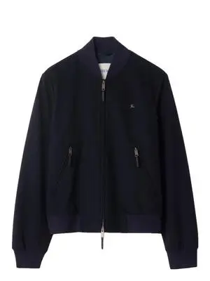 Burberry Cashmere Bomber Jacket - Navy