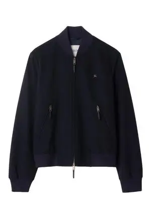Burberry Cashmere Bomber Jacket - Navy