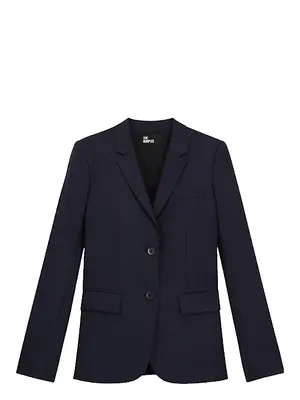 The Kooples Single-breasted Wool Blazer - Nav01