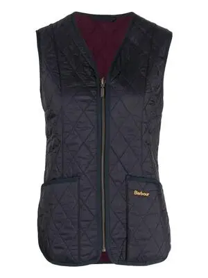 Barbour Quilted V-neck Gilet - Blue