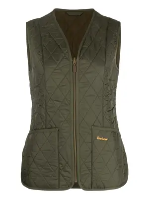 Barbour Quilted V-neck Gilet - Green