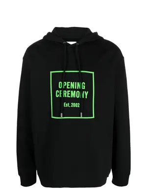 Opening Ceremony Logo-print Hoodie - Black