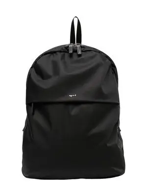 AGNÈS B. Logo-plaque Backpack - Black