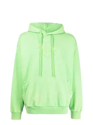 FIVE CM Logo-embroidered Drawstring Hoodie - Green