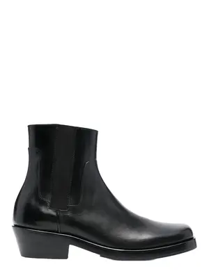 Raf Simons 45mm Block-heel Ankle Boots - Black