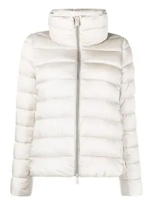 SAVE THE DUCK Elsie Zip-front Padded Jacket - Neutrals