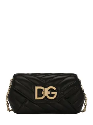Dolce & Gabbana Quilted Crossbody Bag - Black