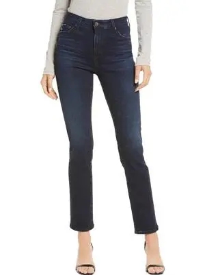 Ag AG Mari Mid-Rise Slim Straight-Leg Jeans 3 Years Highrise