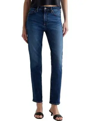 Ag AG Mari Mid-Rise Slim Straight-Leg Jeans Concerto