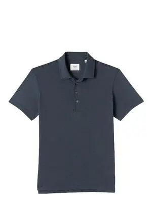 Billy Reid Pensacola Organic Cotton Polo Navy