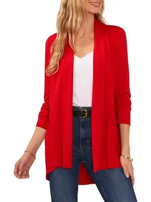 Vince Camuto Vince Camuto Open Front Cardigan Ultra Red