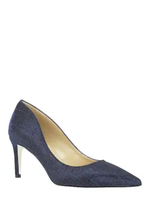 Ron White Pointed-Toe Pump Navy