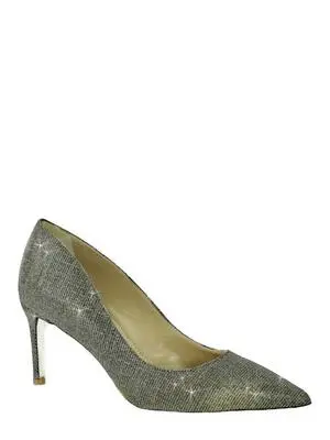 Ron White Pointed-Toe Pump Vintage Gold