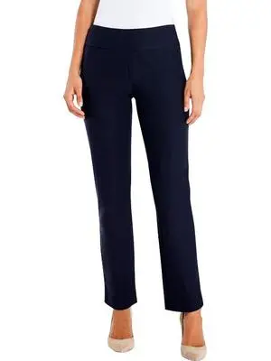 NIC+ZOE Wonderstretch Straight Leg Pants - Dark Indigo