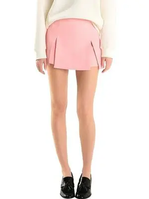 Endless Rose Box Pleat Mini Skort - Pink