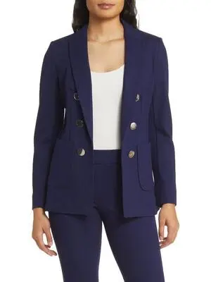 Anne Klein Faux Double Breasted Blazer - Distant Mountain