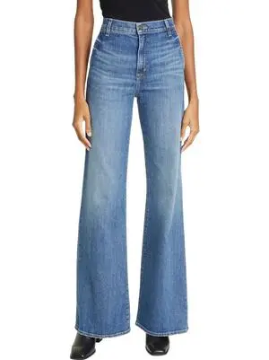 NILI LOTAN Anna High-waist Wide-leg Jeans - Classic Wash