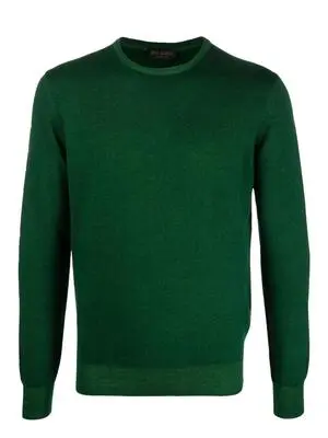 DELL'OGLIO Crew-neck Knitted Jumper - Green