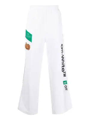 Off-White Logo-embroidered Track Pants - White