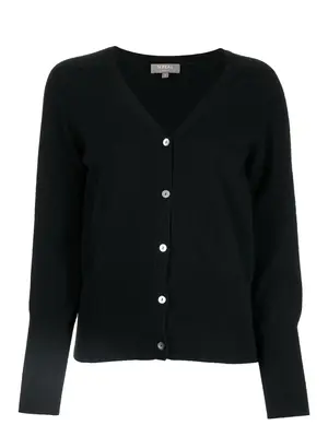 N.PEAL Fine-Knit V-Neck Cardigan