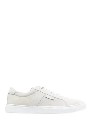 BILLIONAIRE Low Top Leather Sneakers White