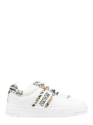 Versace Lo-top Printed Sneakers - White