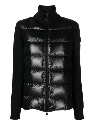 Moncler Panelled Down-filled Jacket - Black