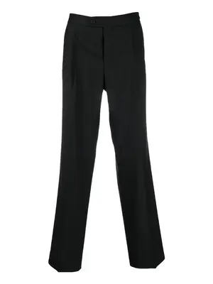 SUNFLOWER Cropped Straight-leg Trousers - Black