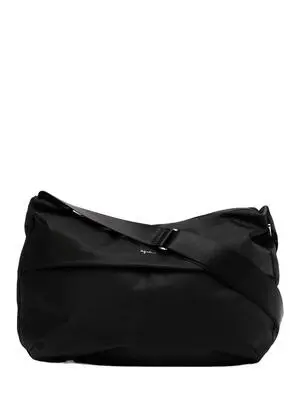 AGNÈS B. Logo-plaque Zipped Crossbody Bag - Black