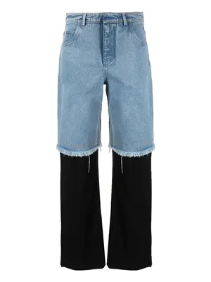 Christopher Esber Deconstruct Straight-leg Jeans - Blue