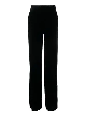 Emporio Armani Elasticated Straight-leg Trousers - Black