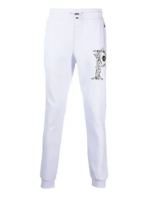 Philipp Plein Logo-plaque Track Pants - White