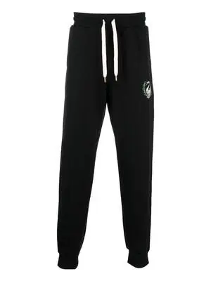 Casablanca Logo-embroidered Organic Cotton Track Pants - Black